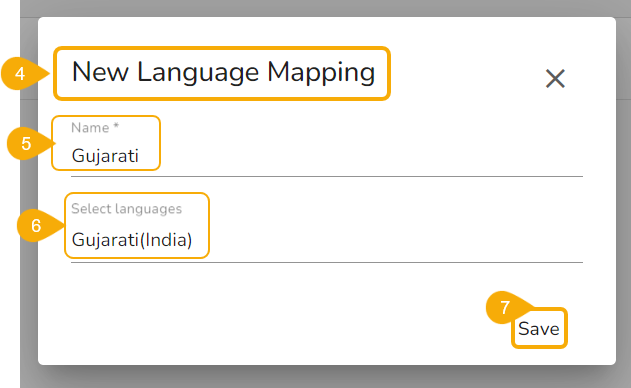 Mapping Table (Language Mapping Part) - Administrative Settings