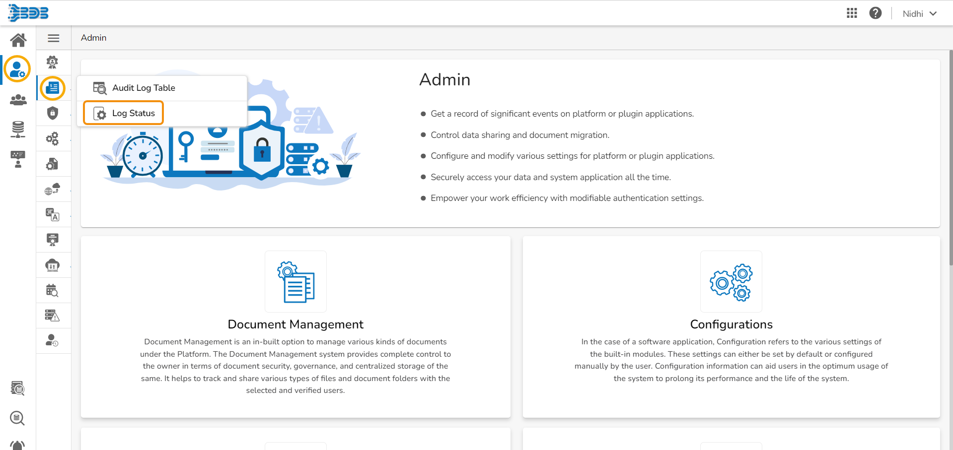 Audit Trail - Administrative Settings