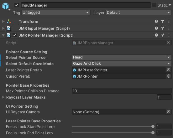 Gaze and Click - JMRSDK Development