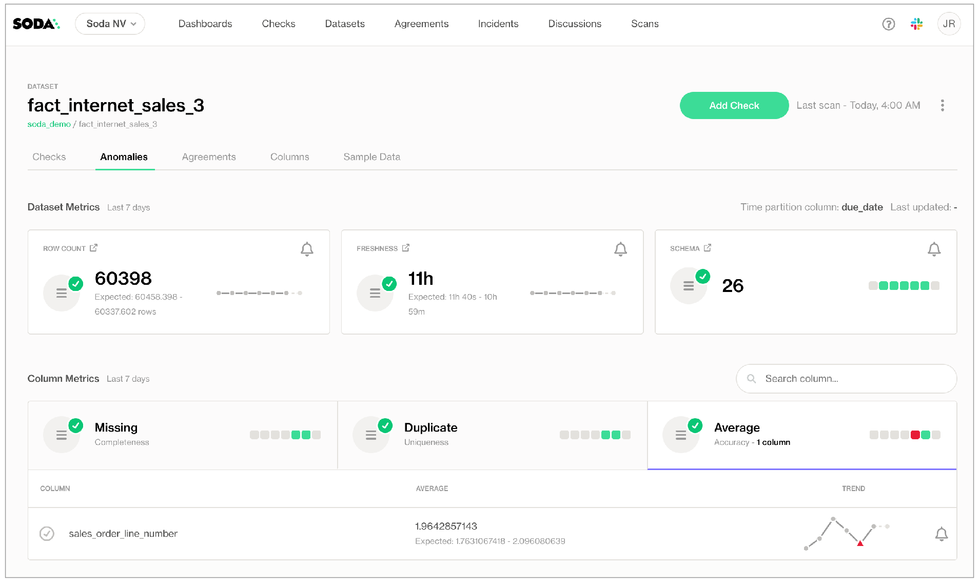 You can also specify individual columns to profile, as in the following ...