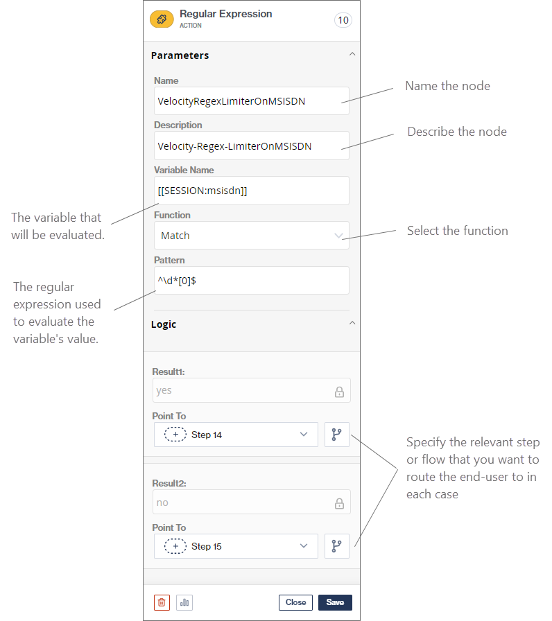 Regular Expression - Chat Flow User Guide