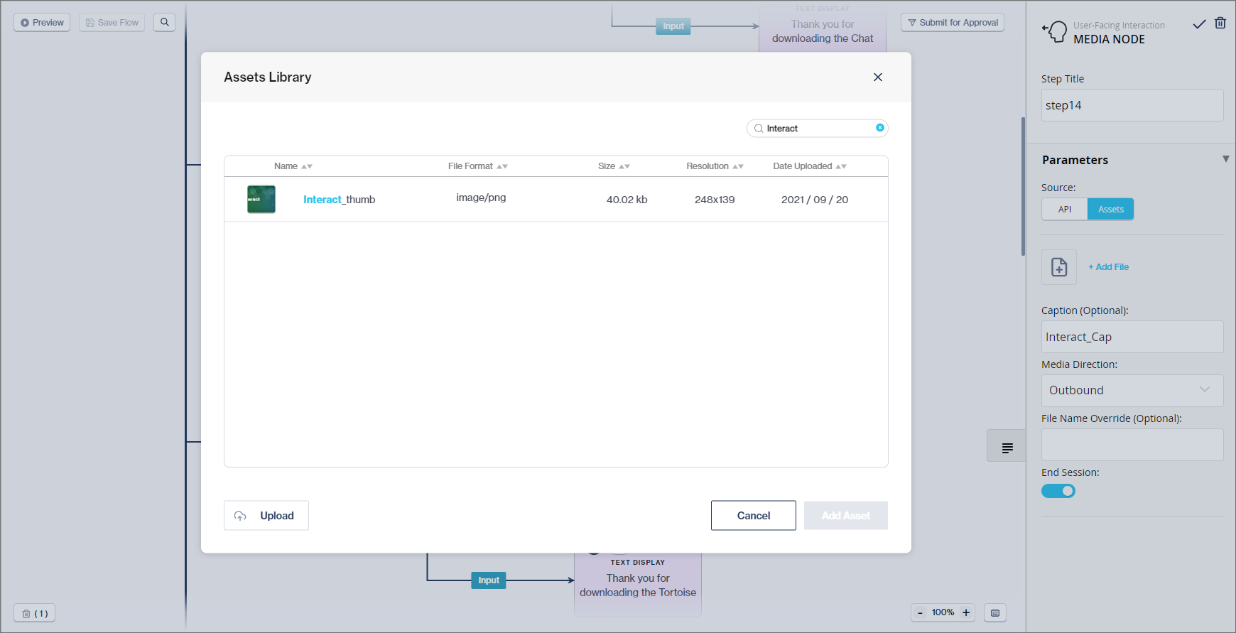 Media - Chat Flow User Guide