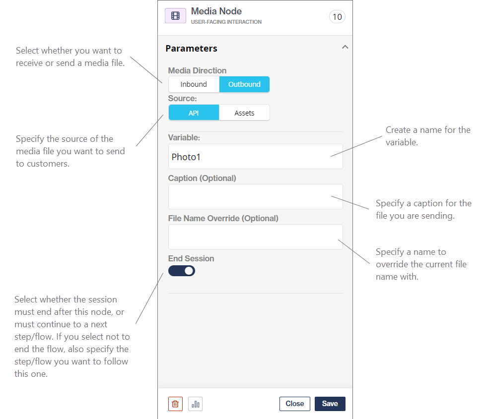 Media - Chat Flow User Guide