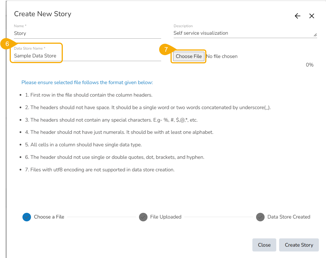 Creating a new Report by Uploading an Excel File - Self-Service Visualization