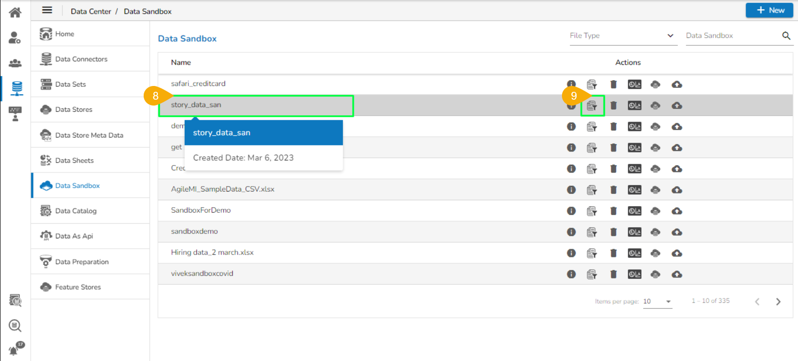 Create a Report with Data Preparation- Partly from Data Center - Self-Service Visualization
