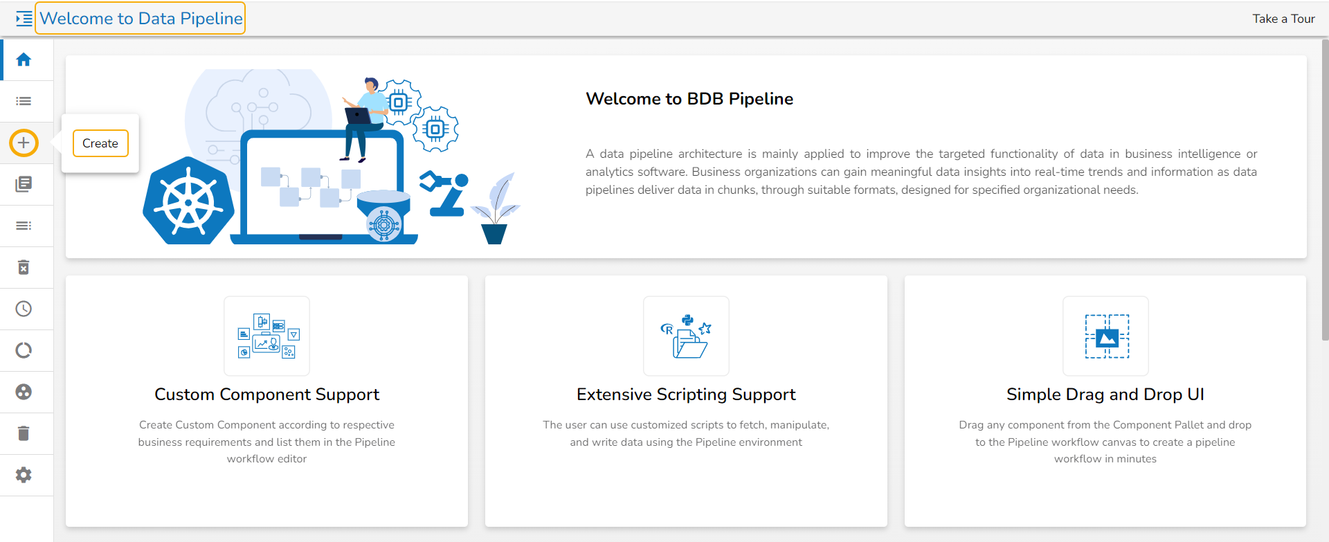 Create - Data Pipeline