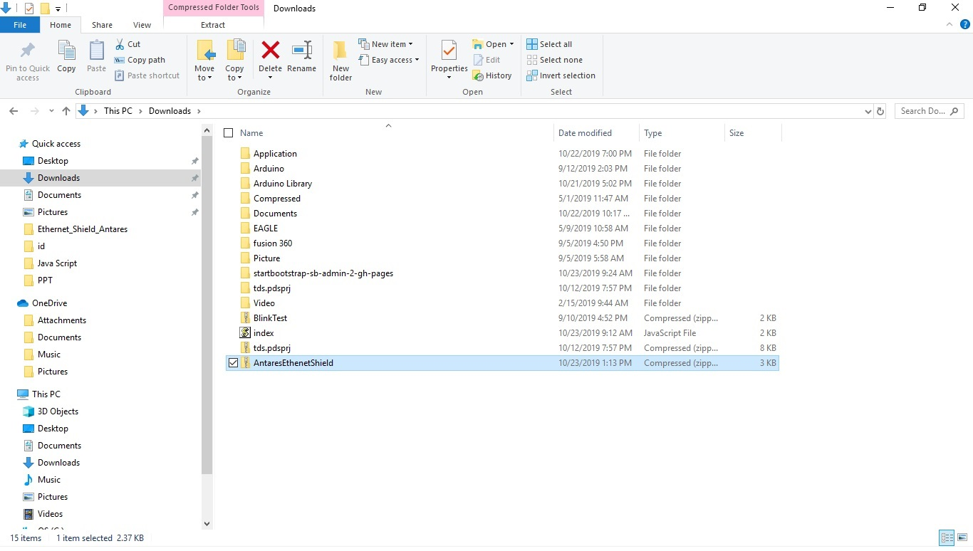 Instalasi Library Antares Ethernet Shield - Antares