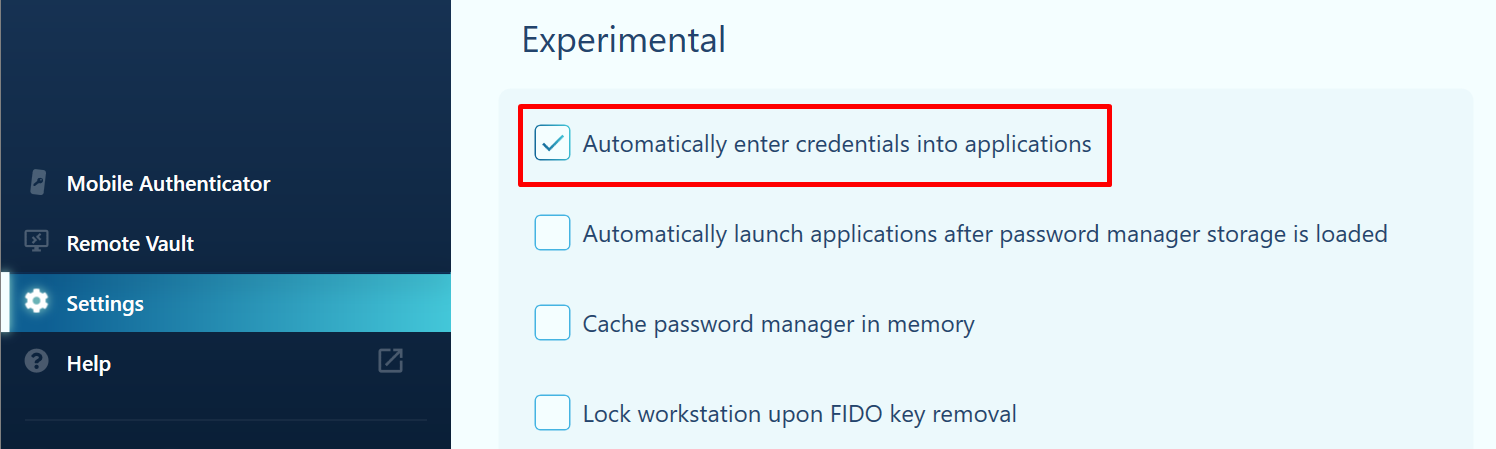 Automatic RDP Launch and Logon - Hideez Authentication Service (EN)