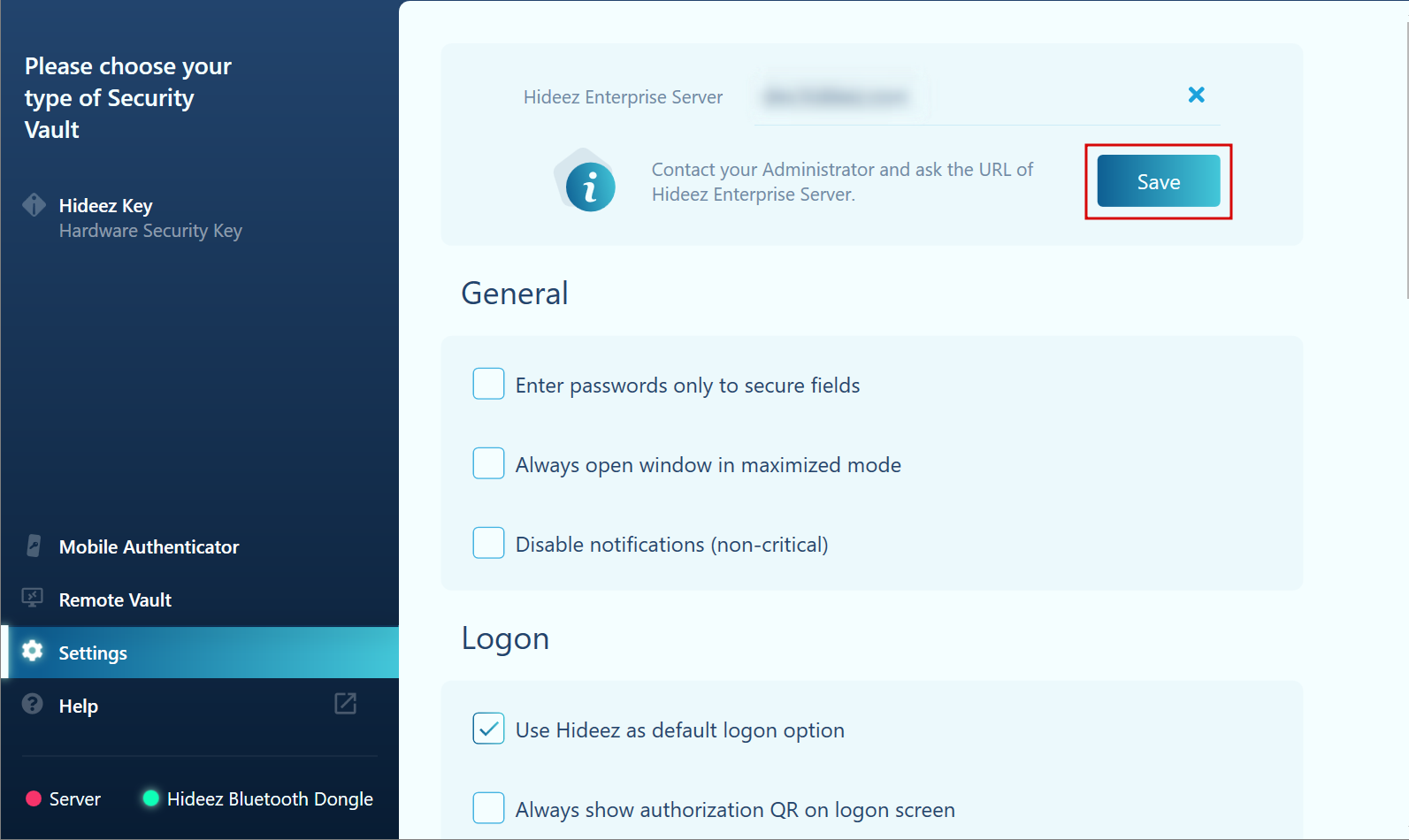 Set up Hideez Client app - Hideez Authentication Service (EN)