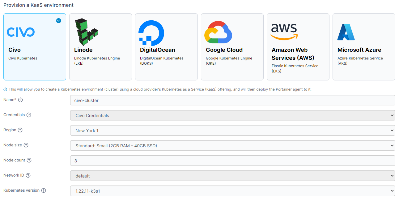 Civo - Portainer Documentation