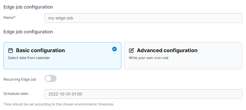 Edge Jobs - Portainer Documentation