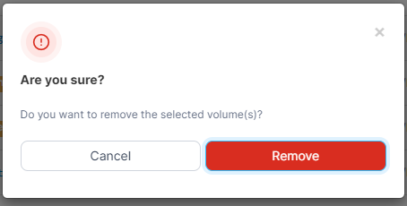 Remove a volume - Portainer Documentation