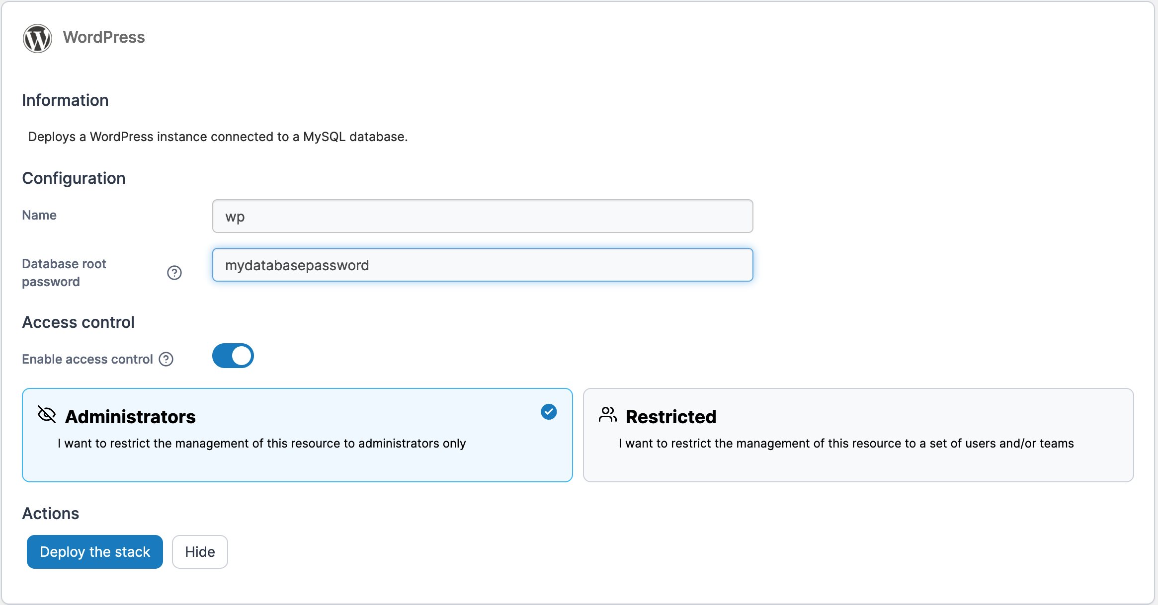 Deploy a stack - Portainer Documentation Deploy a stack - Portainer Documentation