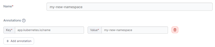 Add a new namespace - Portainer Documentation