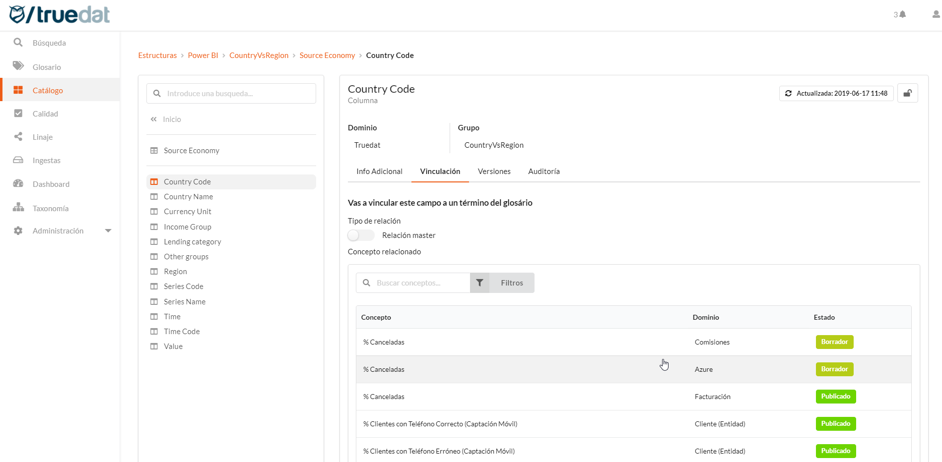 Data Catalog - Truedat Docs