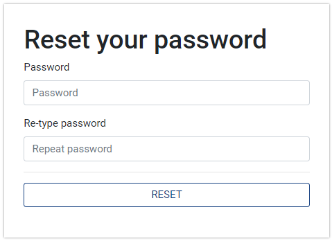 Recover Your Password - Rulecube documentation