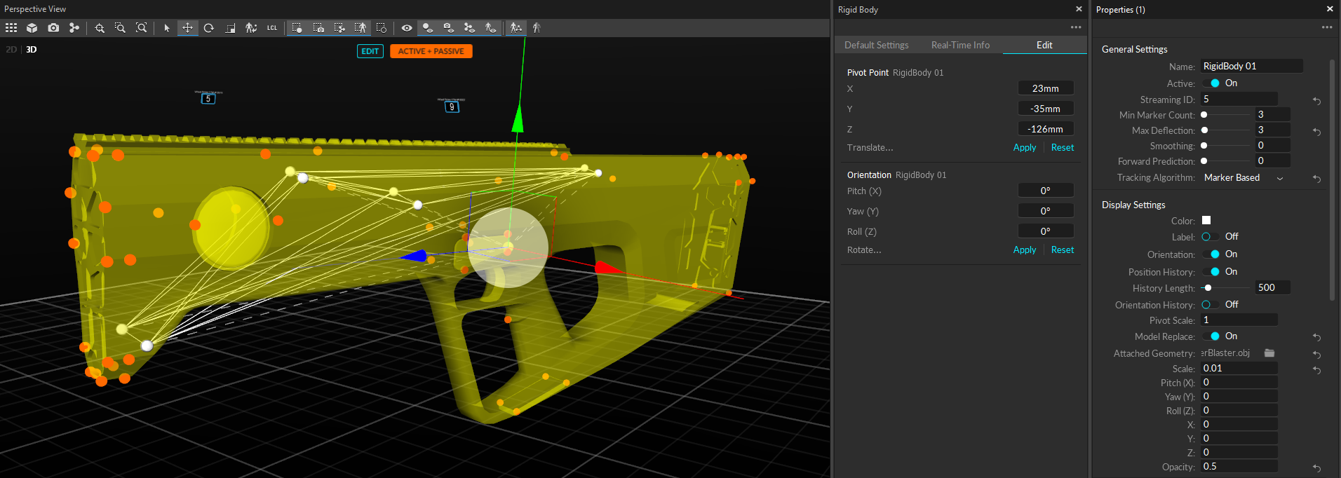 Aligning Rigid Body Pivot Point with a Replicated 3D Model - EXTERNAL OptiTrack Documentation