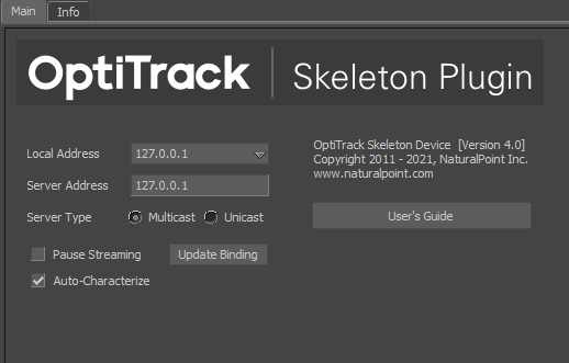 Data Streaming - EXTERNAL OptiTrack Documentation