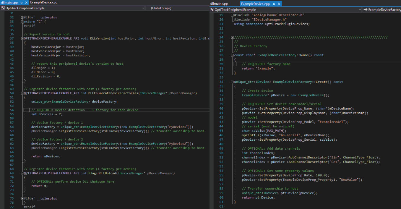 OptiTrack Peripheral API - EXTERNAL OptiTrack Documentation