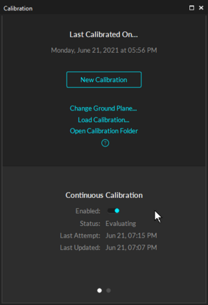 Continuous Calibration - EXTERNAL OptiTrack Documentation