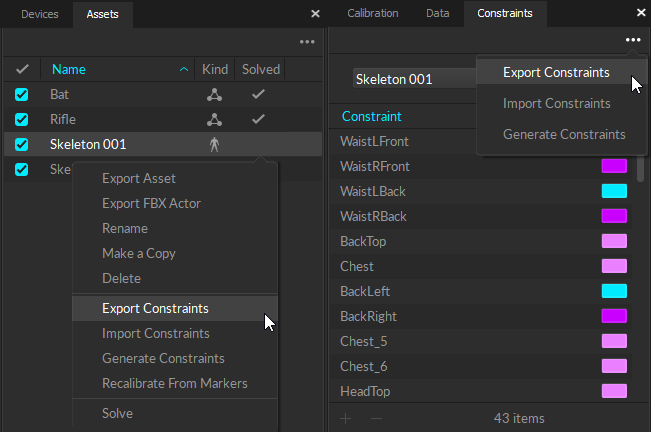 Constraints XML Files - EXTERNAL OptiTrack Documentation