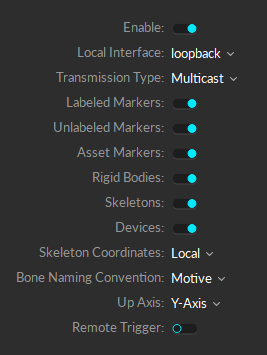 OptiTrack Unity Plugin - EXTERNAL OptiTrack Documentation