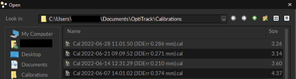 Calibration Pane - EXTERNAL OptiTrack Documentation