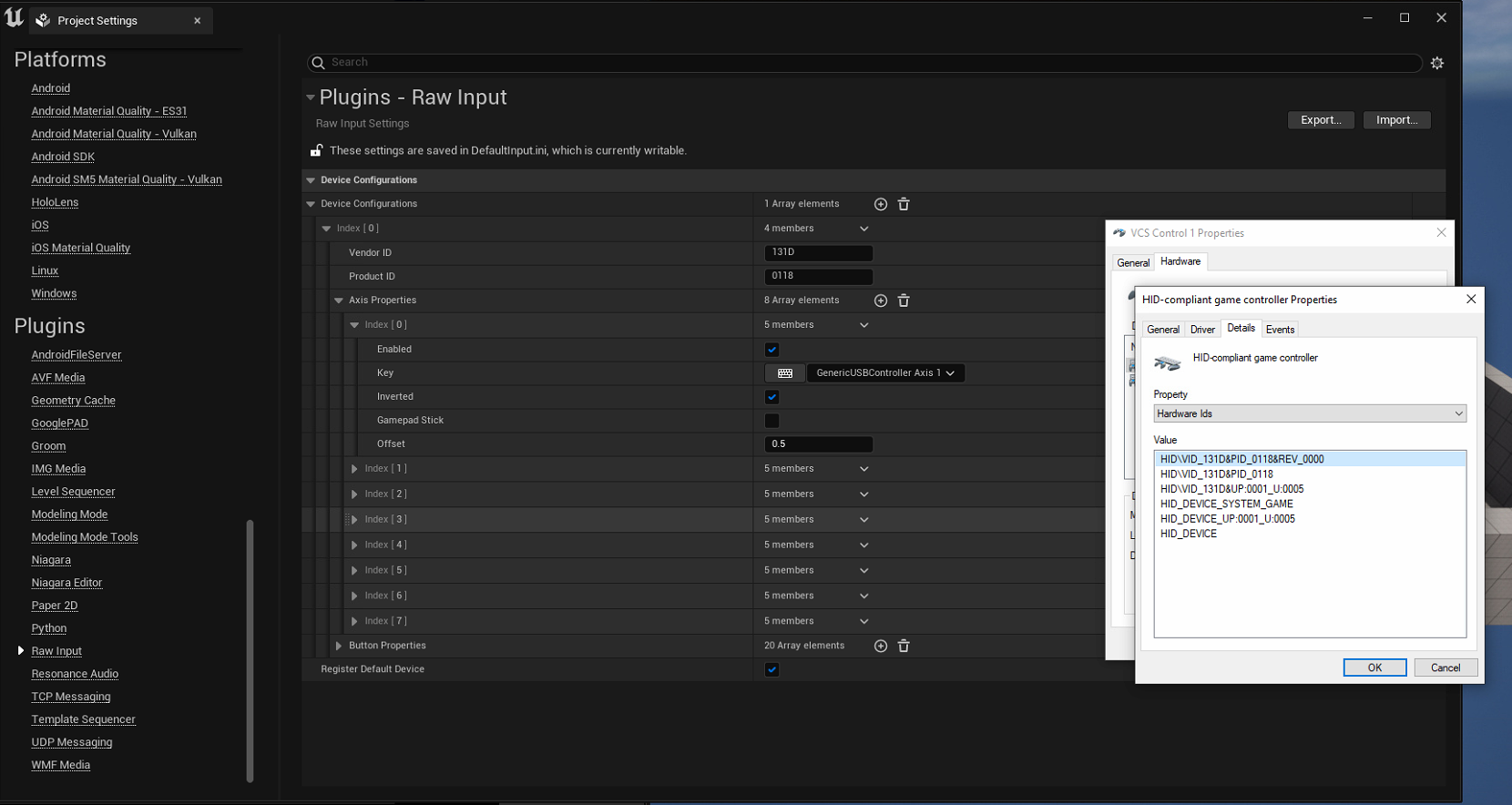 Unreal Engine VCS Inputs - EXTERNAL OptiTrack Documentation Unreal Engine VCS Inputs - EXTERNAL OptiTrack Documentation