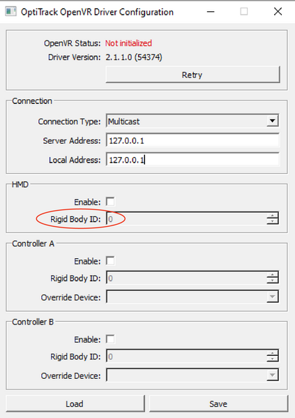 Unity: HMD Setup - EXTERNAL OptiTrack Documentation