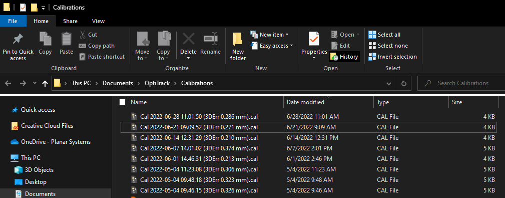 Calibration Pane - EXTERNAL OptiTrack Documentation