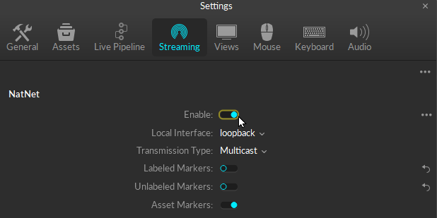 Data Streaming - EXTERNAL OptiTrack Documentation