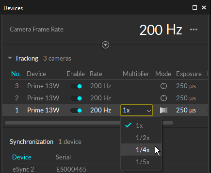 Devices Pane - EXTERNAL OptiTrack Documentation