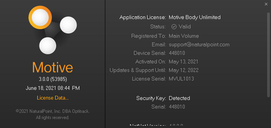 Installation and Activation - EXTERNAL OptiTrack Documentation