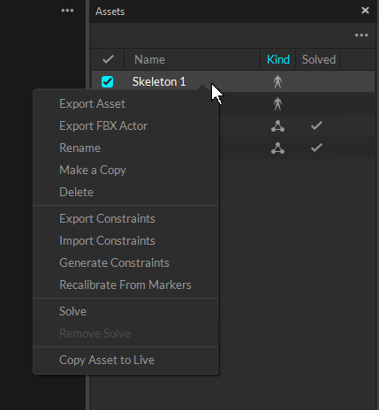 Builder Pane - EXTERNAL OptiTrack Documentation
