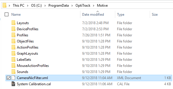 White/Blacklisting Cameras - EXTERNAL OptiTrack Documentation