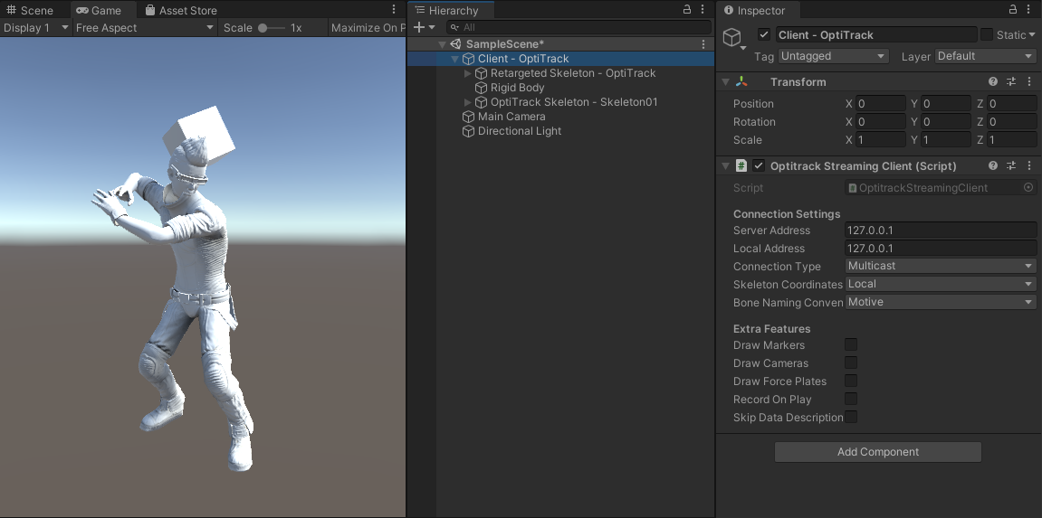 Optitrack Unity Plugin External Optitrack Documentation