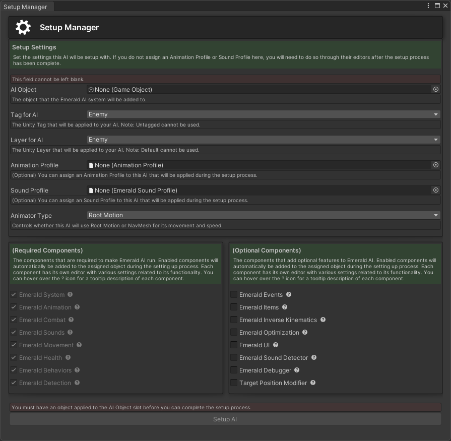 Setup Manager - Emerald AI Wiki