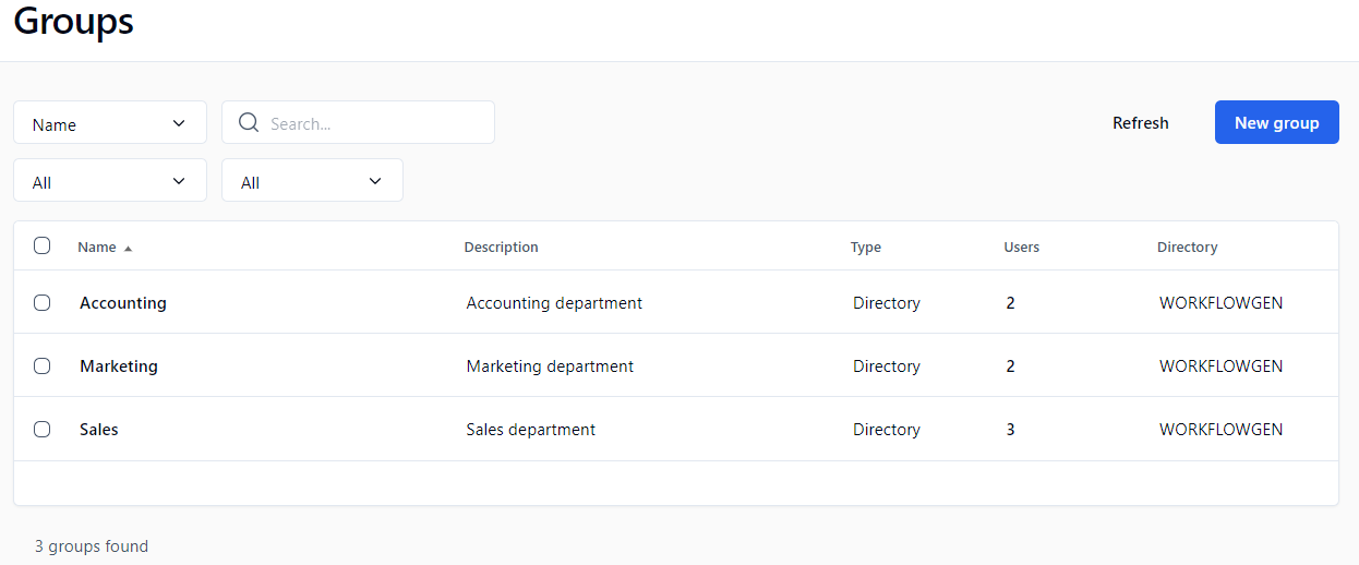 All Directory : A group of users from a single directory (created by a ...