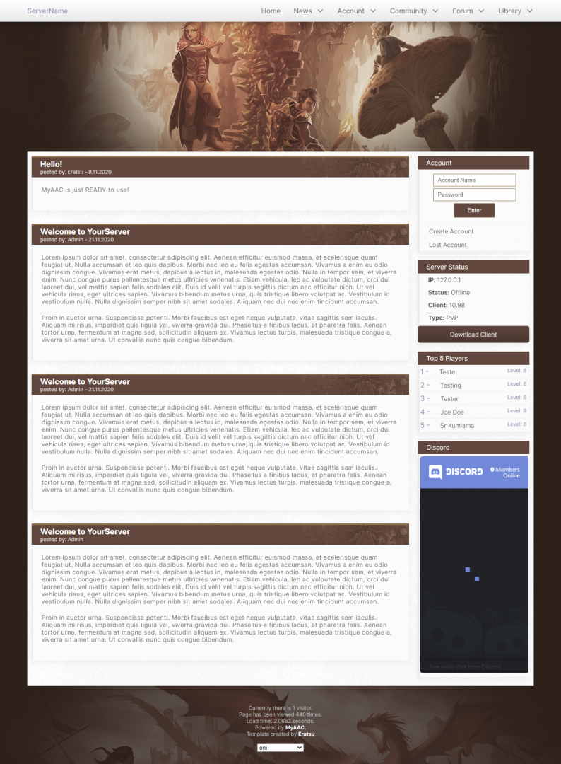 Layouts - OpenTibiaBR