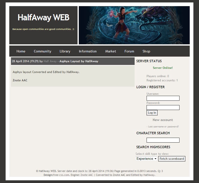 Layouts - OpenTibiaBR