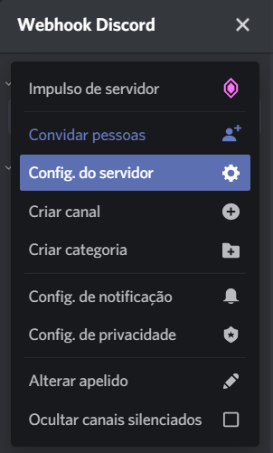 Webhook Discord - OpenTibiaBR
