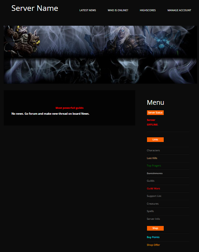 Layouts - OpenTibiaBR