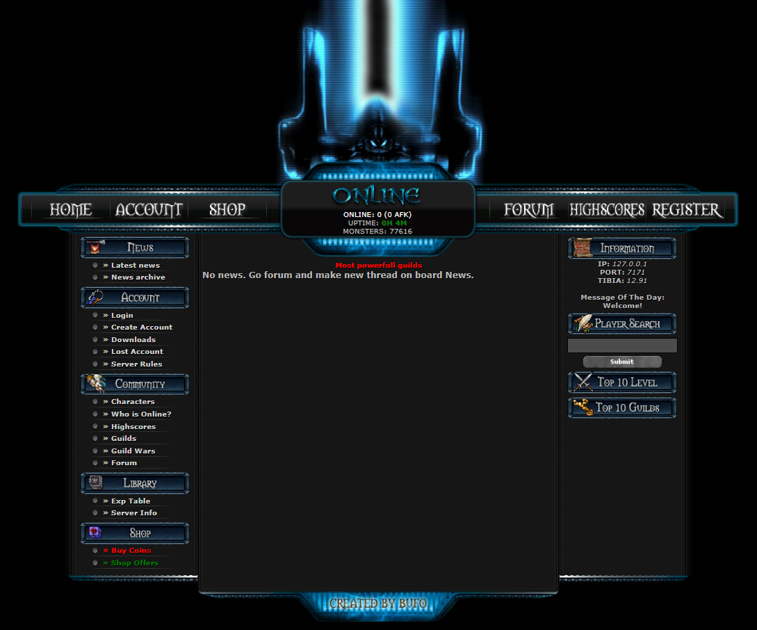 Layouts - OpenTibiaBR