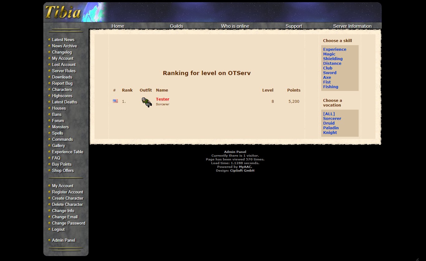 Layouts - OpenTibiaBR