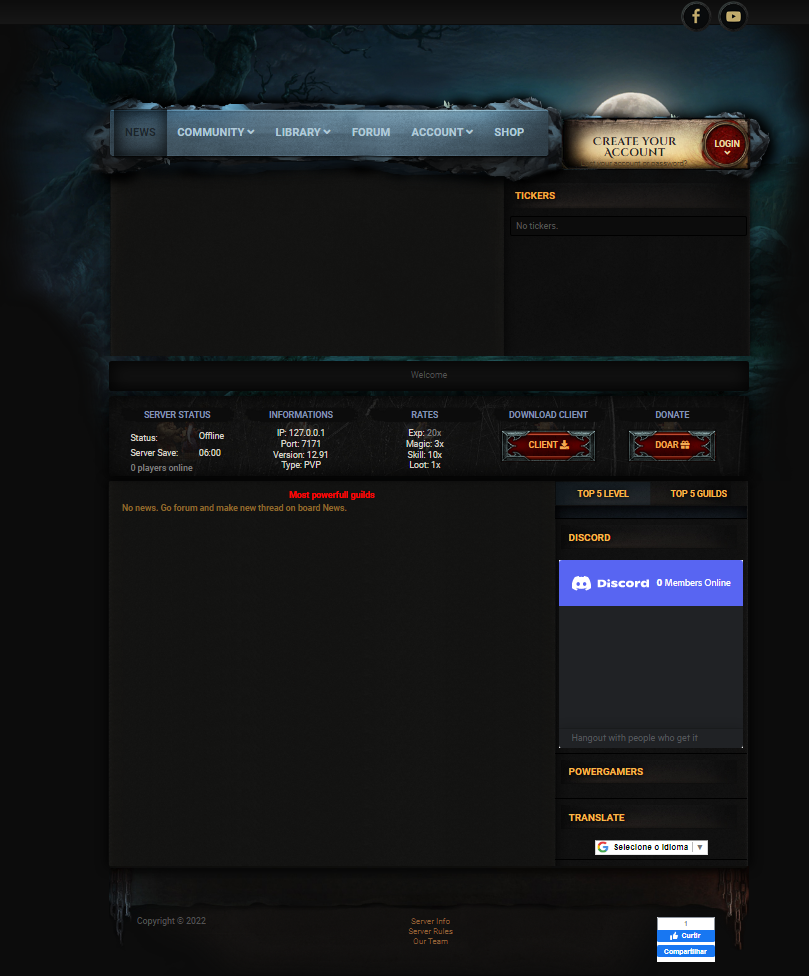 Layouts - OpenTibiaBR