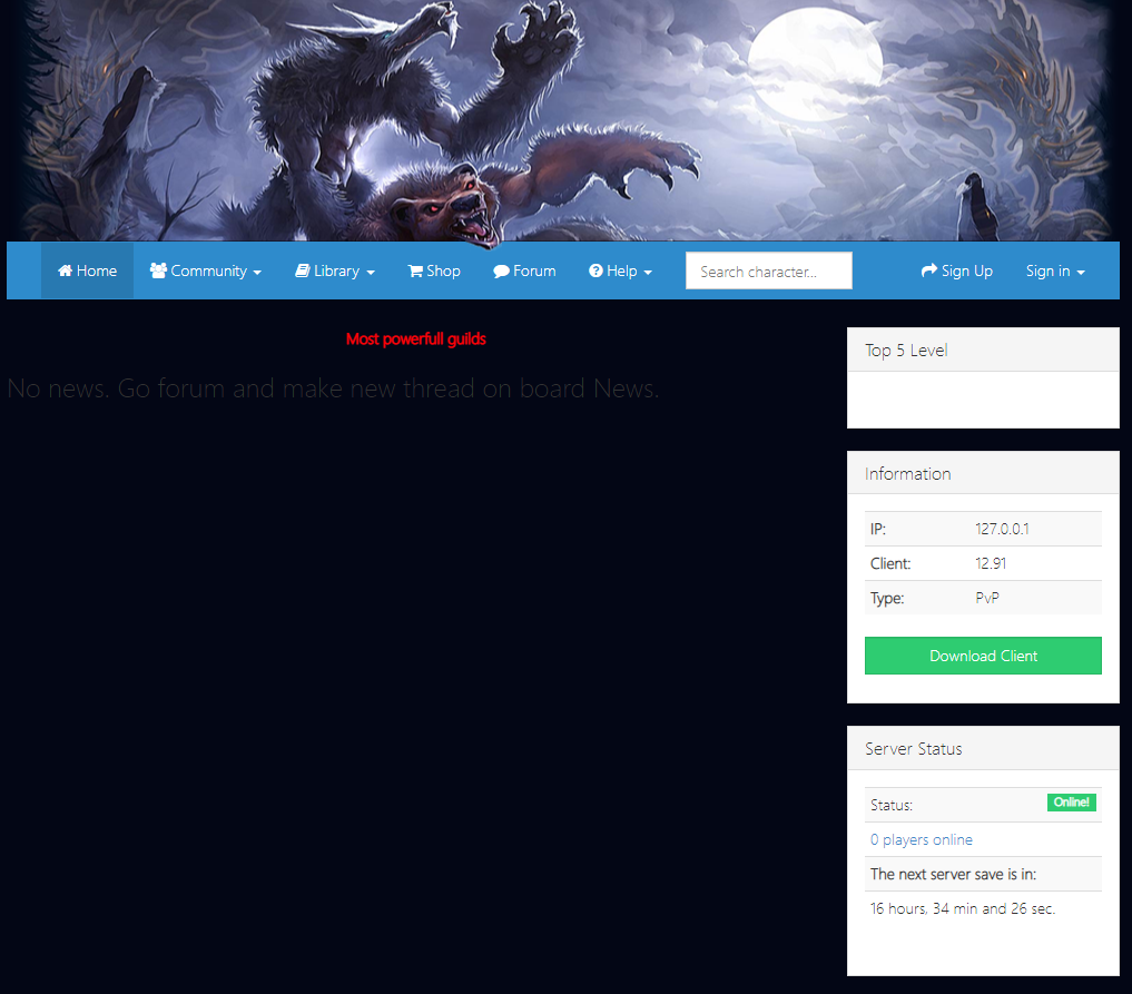 Layouts - OpenTibiaBR