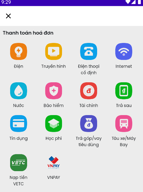 Integration guide - Flutter - 9Pay SDK